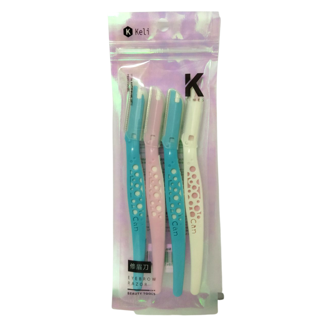 Keli Professional Eyebrow Razor - 4 Pcs - Focallure