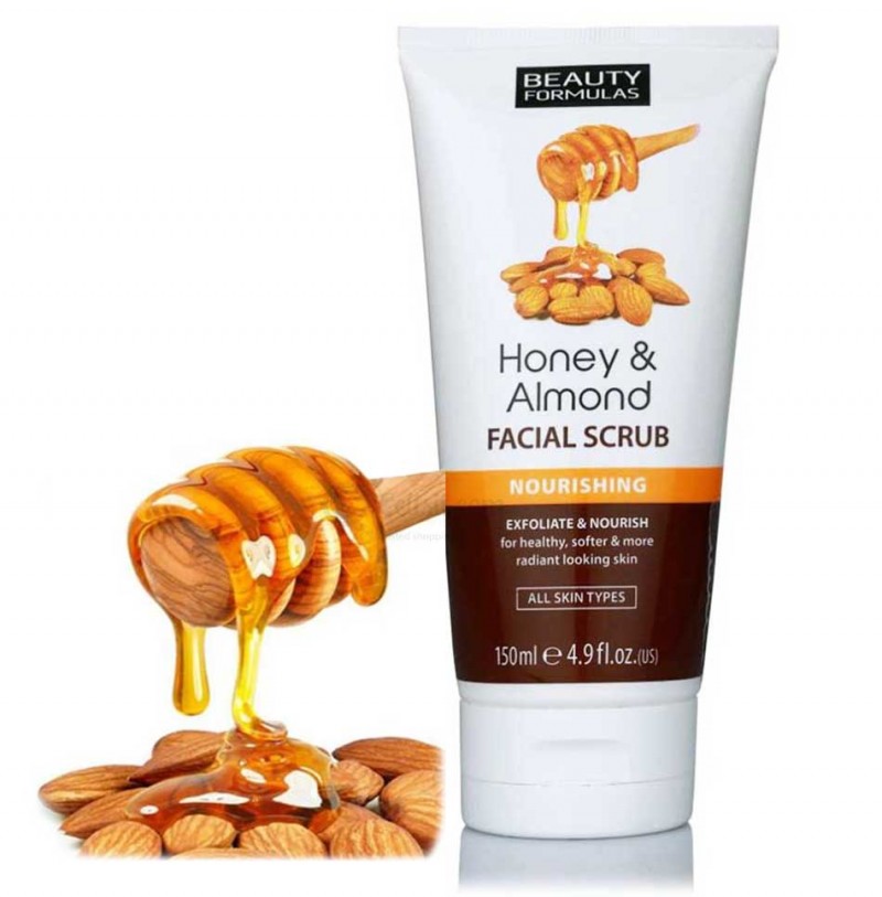 Beauty Formulas Nourishing Honey & Almond Facial Scrub - 150ml - Focallure