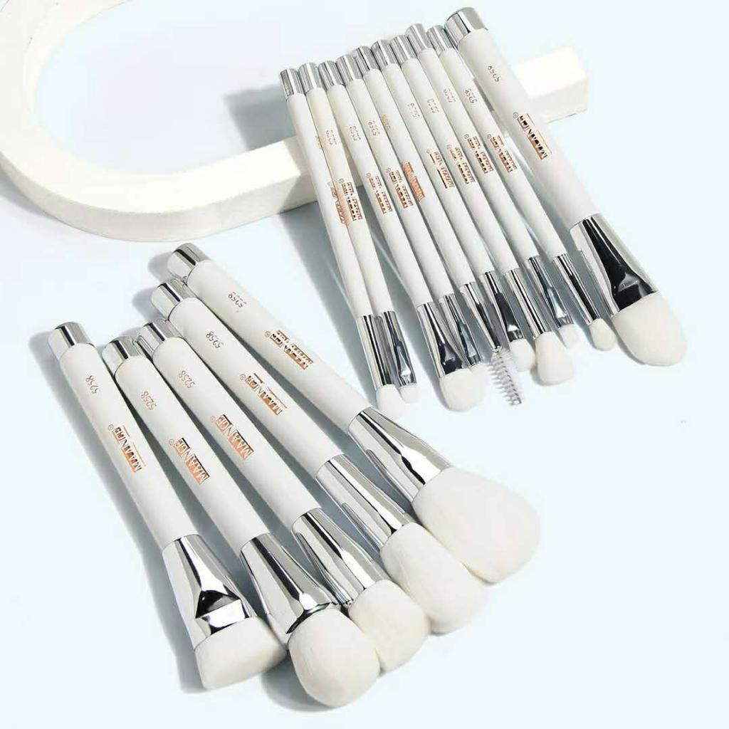 Maange 15 pcs Brush Set-White Color - Focallure Maange 15 pcs Brush Set-White Color - Focallure