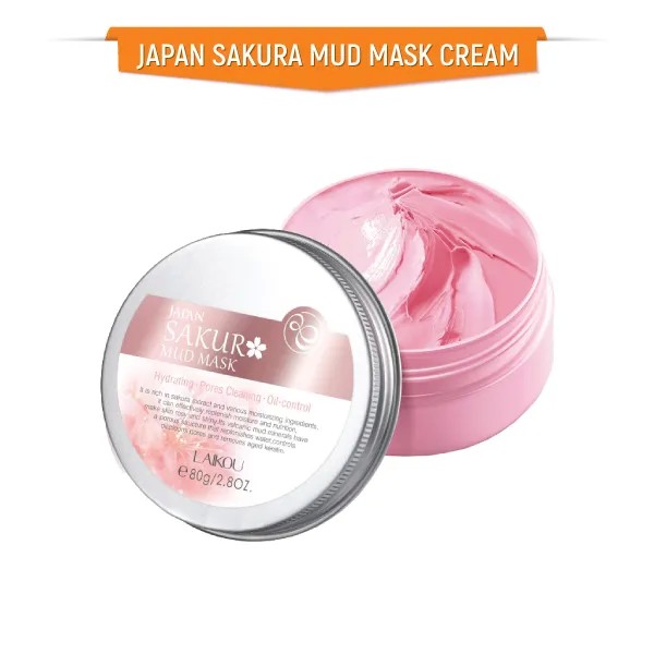 Laikou Sakura Mud Mask Cream – 80g - Focallure