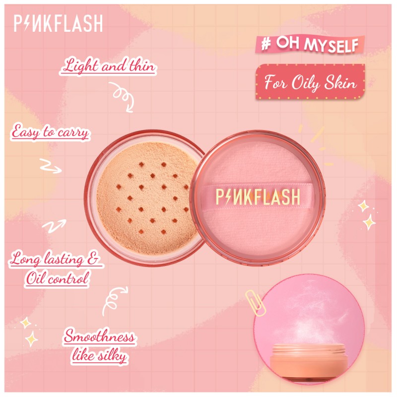 PINK FLASH-F06 LASTING MATTE LOOSE POWDER - Focallure